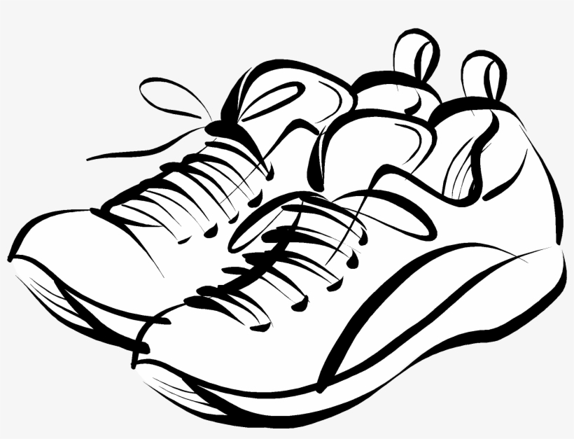Download Banner Library Stock Shoe Drawing Panda Free Images - Line Art ...