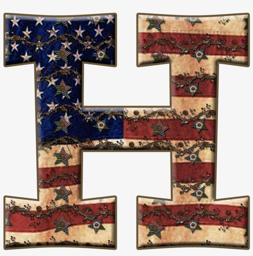 Flag Letter H By María José Argüeso - N Png Lettering PNG Image ...