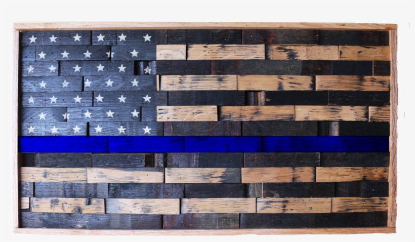 Download Whiskey Barrel American Flag Thin Blue Line Stock Pallet ...