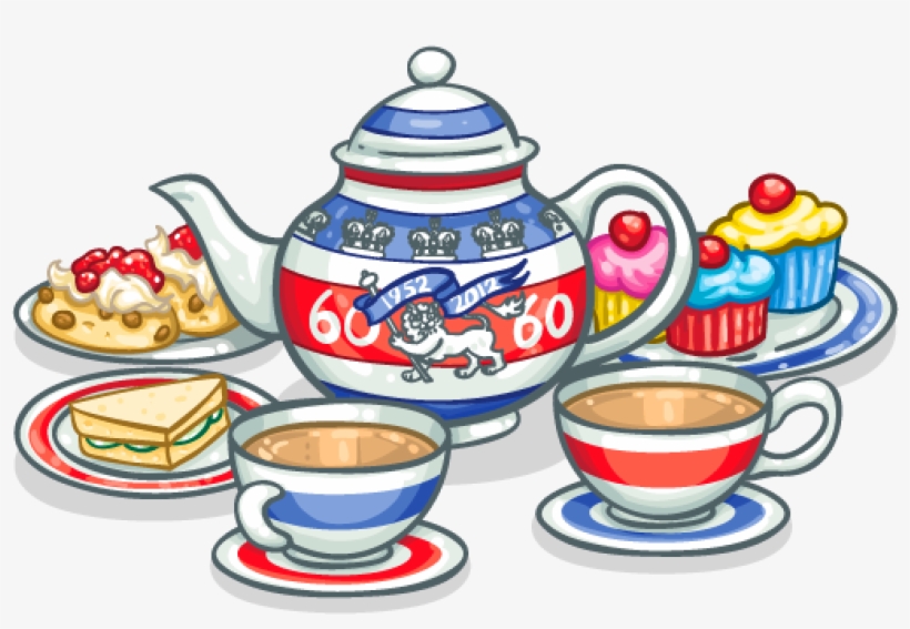 Tea Set Clipart Tea Scone - Clip Art Afternoon Tea PNG Image ...