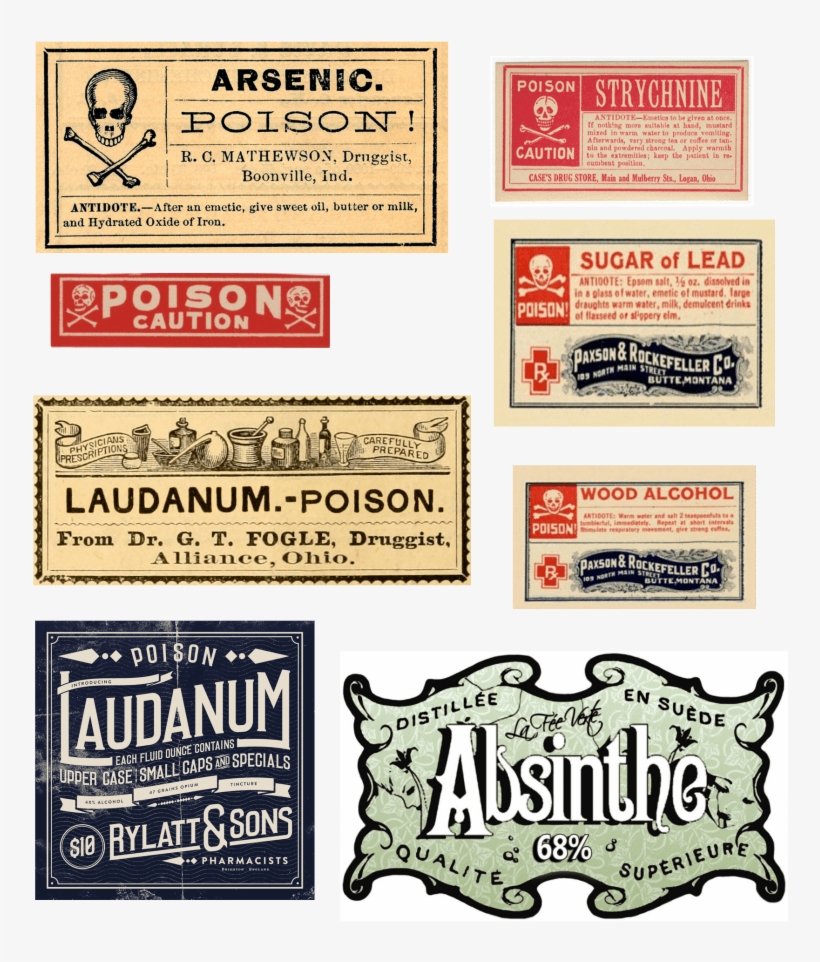 Download Photo Poisonlabelsheet2 Zpse610e803 - Vintage Pharmacy Poison ...