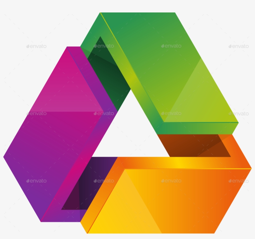1 2 - Triangle Logo Template PNG Image | Transparent PNG Free Download ...