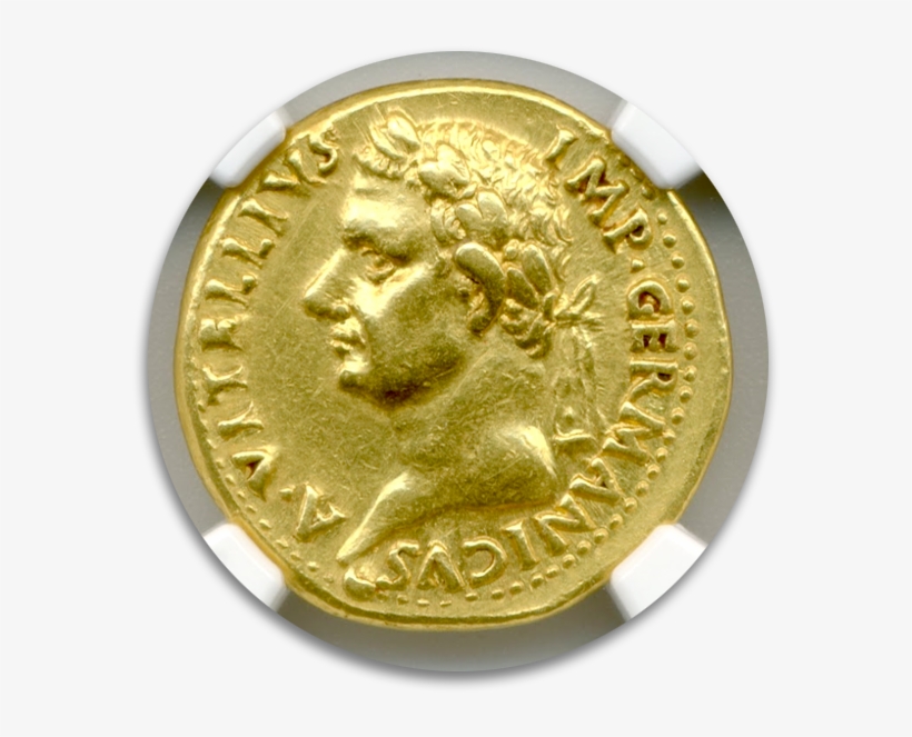 Twelve Caesars Vitellius Aureus Spanish Mint Victory - Dime PNG Image ...