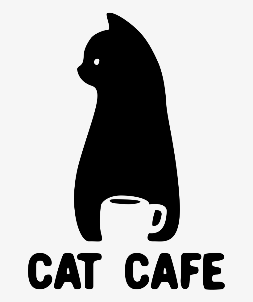 I Designed A Cat Cafe Logo - Cat Cafe Logo PNG Image | Transparent PNG ...