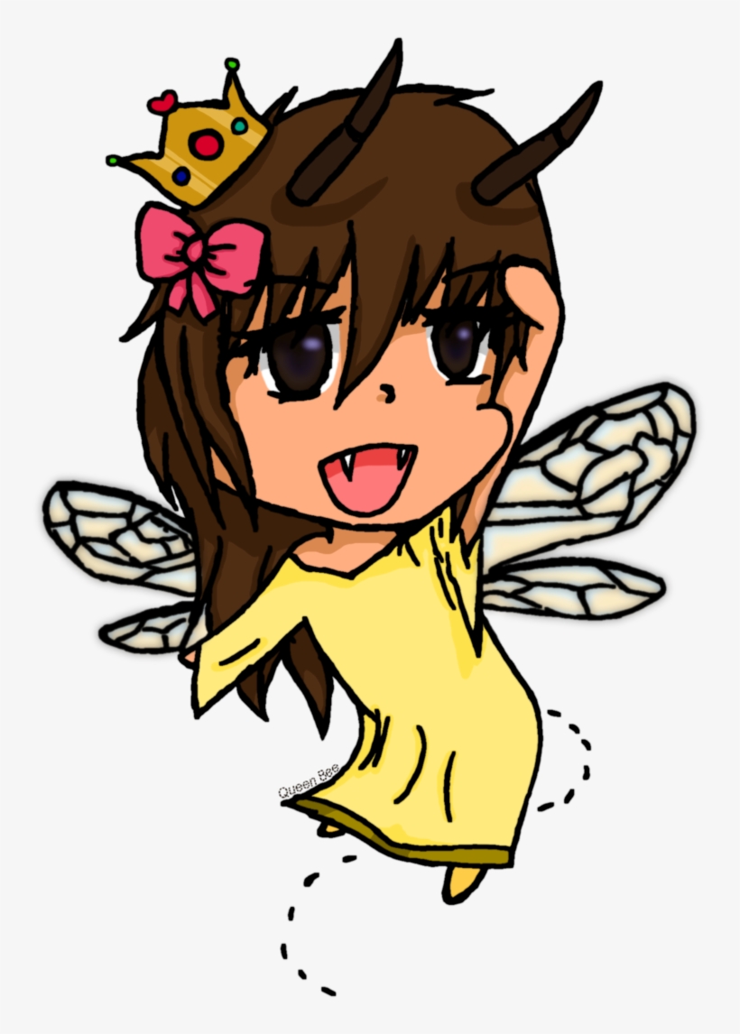Queen Bee Chibi By Rainofdragon - Cartoon PNG Image | Transparent PNG ...