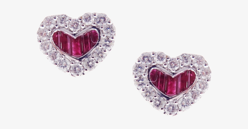 Adora Diamond Heart Studs - Earrings PNG Image | Transparent PNG Free ...