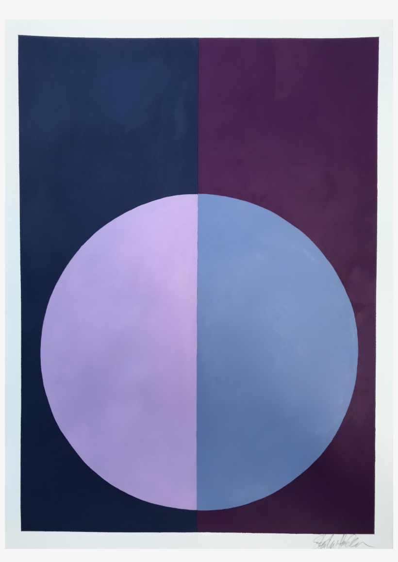 "indigo & Violet Forever" Acrylic Painting On Chairish - Clave De Sol ...