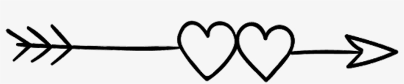 #hearts #arrow #heartandarrow #twohearts - Heart PNG Image ...