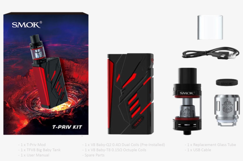 Smok T Priv Kit PNG Image | Transparent PNG Free Download on SeekPNG