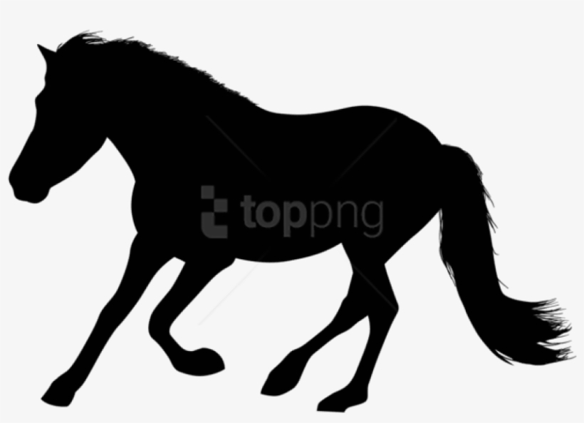 Running Horse Outline
