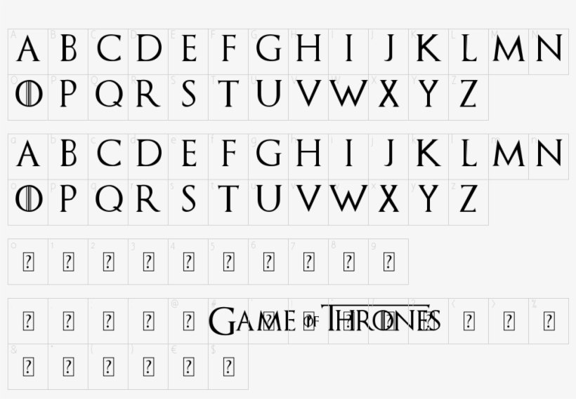 Game Of Thrones Free Downloadable Font - Game Of Thrones PNG Image ...