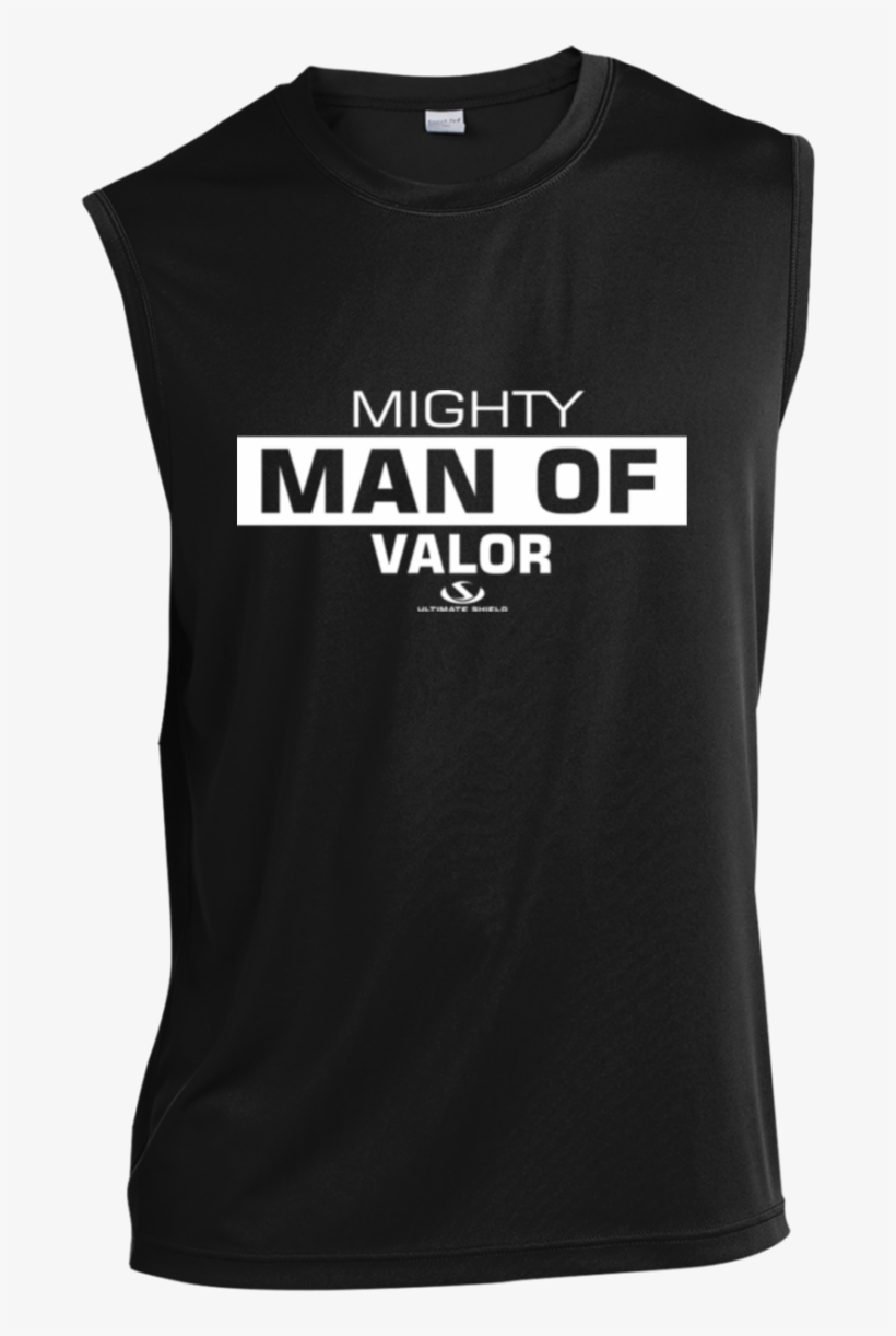 Mighty Man Of Valor Sleeveless Performance T-shirt - Active Tank PNG ...