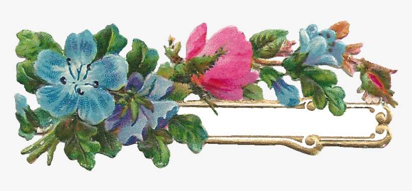 Free Digital Flower Label Design - Clip Art PNG Image | Transparent PNG ...