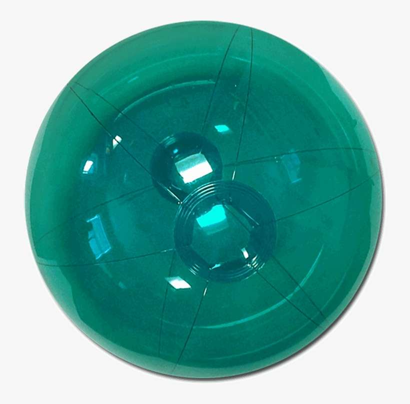 16'' Translucent Teal Beach Balls - Beach Ball PNG Image | Transparent ...