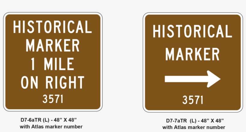 Advance And Directional Historical Marker Guide Signs - Fort Gaines PNG ...