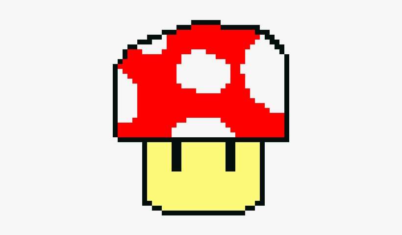 Graph Paper Drawing Mario Mushroom