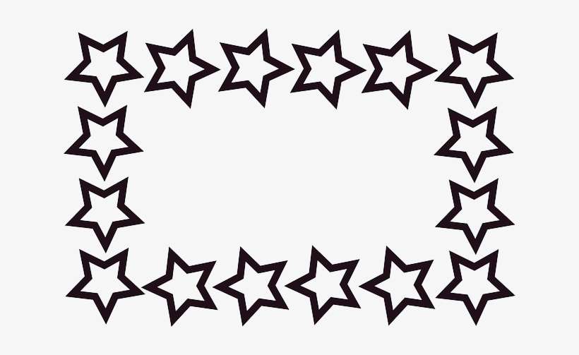 Rectangle, Stars, Frame, Border - Star Border Clip Art PNG Image ...