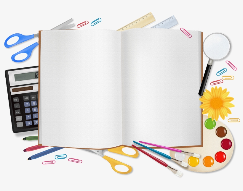 Folder Clipart School Papers - Png School Supplies Clipart PNG Image ...