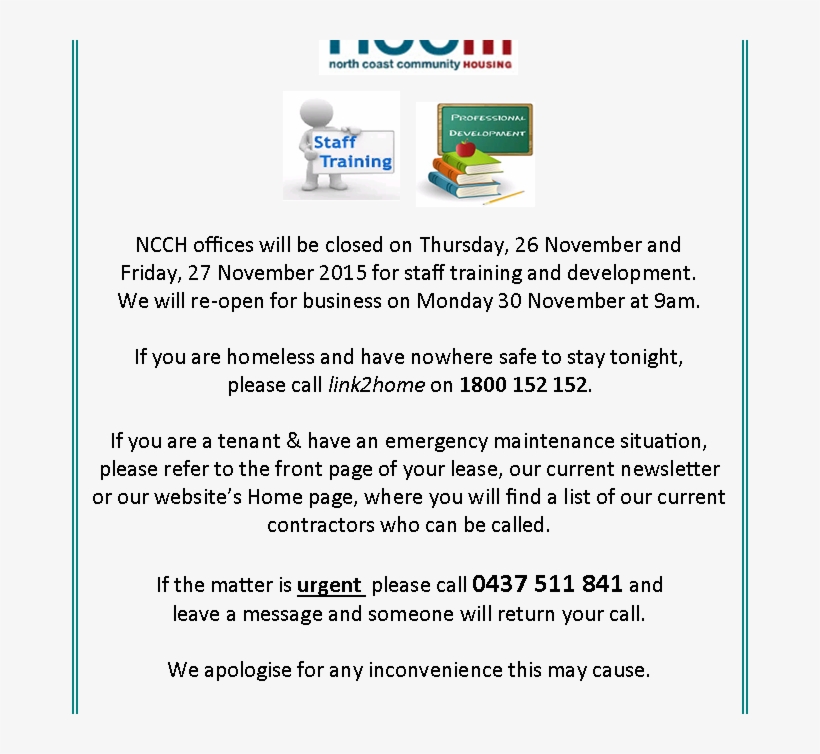 Office Closure Notice For Website 26 27 November 2015 PNG Image ...