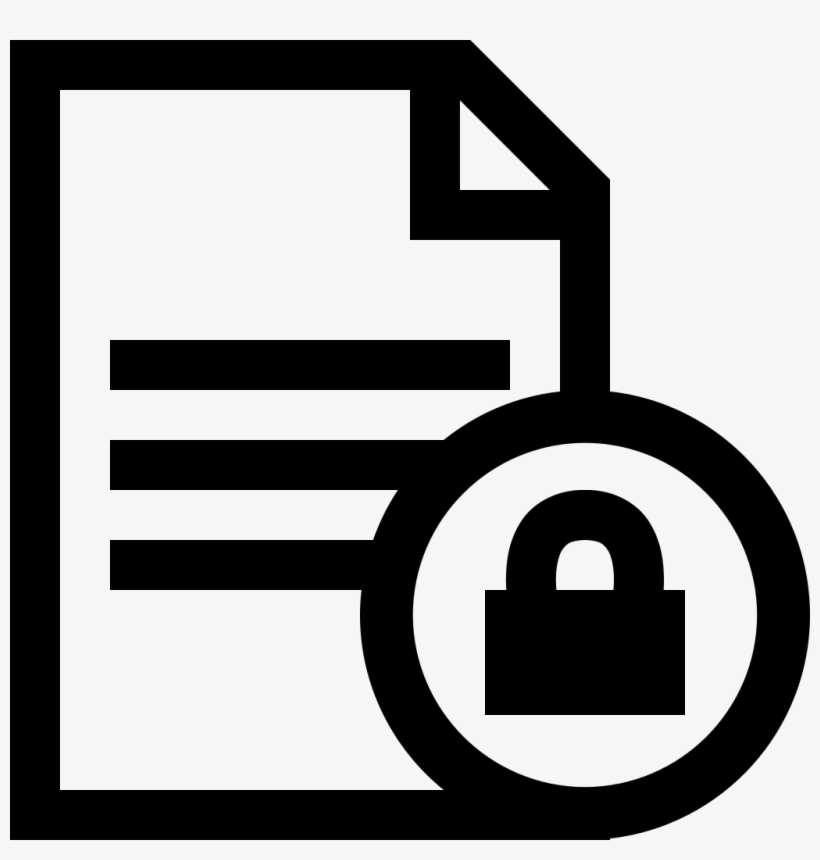 Document Text Security - Secure Document Icon PNG Image | Transparent ...
