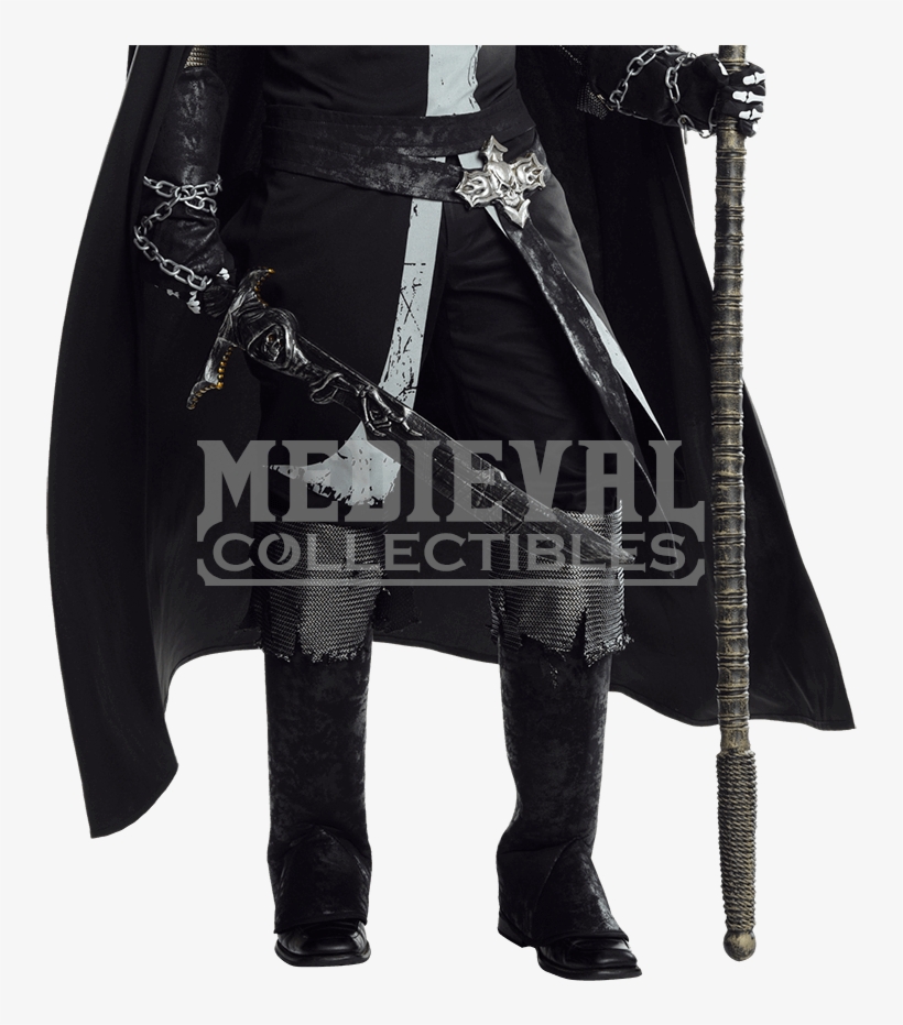 Mens Black Knight Costume - Knight Makeup For Halloween PNG Image ...