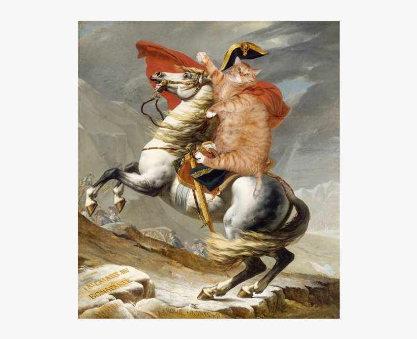 Download Jacques-louis David, Napoleon Crossing The Alps - Fat Ginger ...