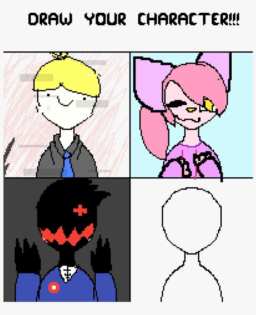 Draw Your Character - Cartoon PNG Image | Transparent PNG Free Download ...