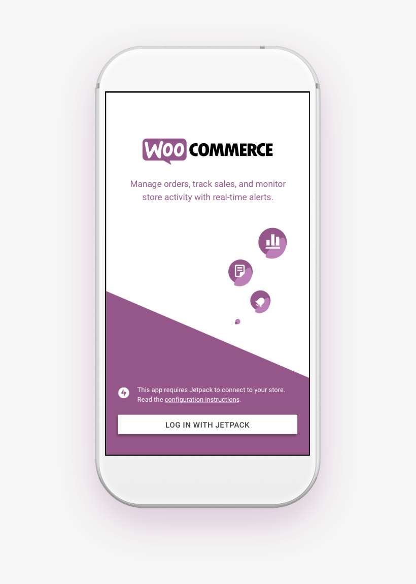 The Woocommerce App Is Powered By Jetpack - Woocommerce App PNG Image ...