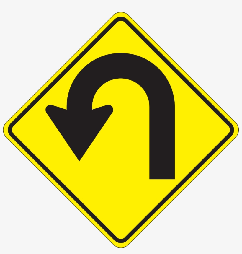 Sorry, Wrong Way - Road Signs U Turn PNG Image | Transparent PNG Free ...