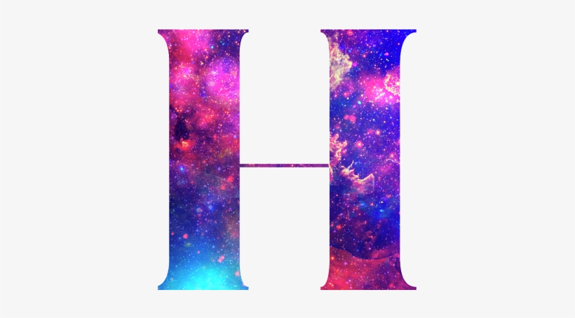 Bleed Area May Not Be Visible - Galaxy Letter H PNG Image | Transparent ...