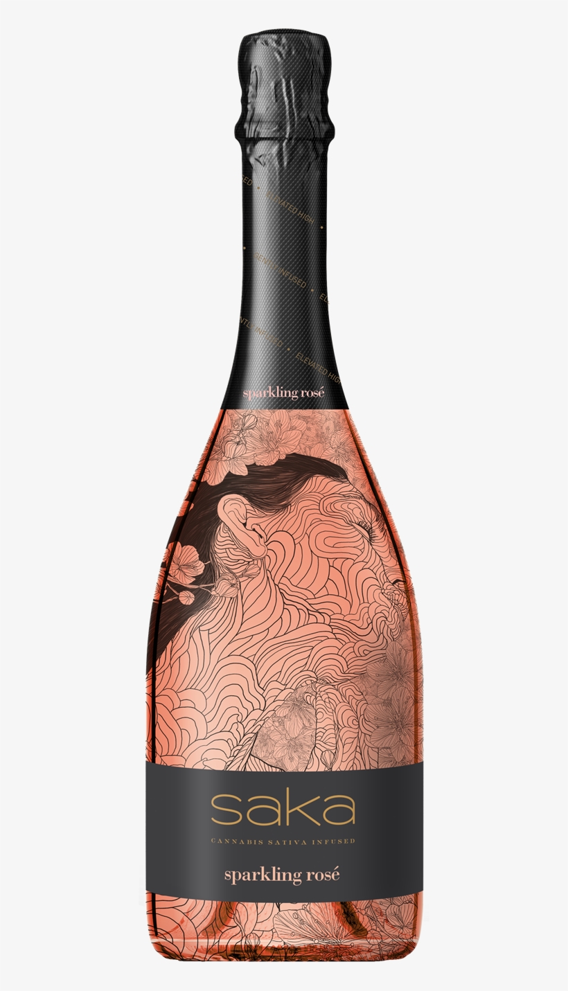Saka Sparkling - Saka Wines Cannabis Infused Wine PNG Image | Transparent PNG Free Download on ...
