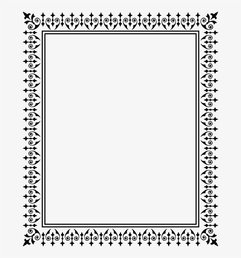 Medium Image - Math Page Border Black And White PNG Image | Transparent ...