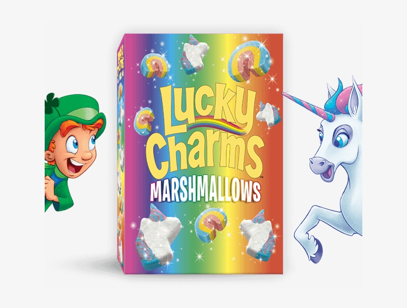 Lucky Charms Marshmallow Cereal Box - Cartoon PNG Image | Transparent ...