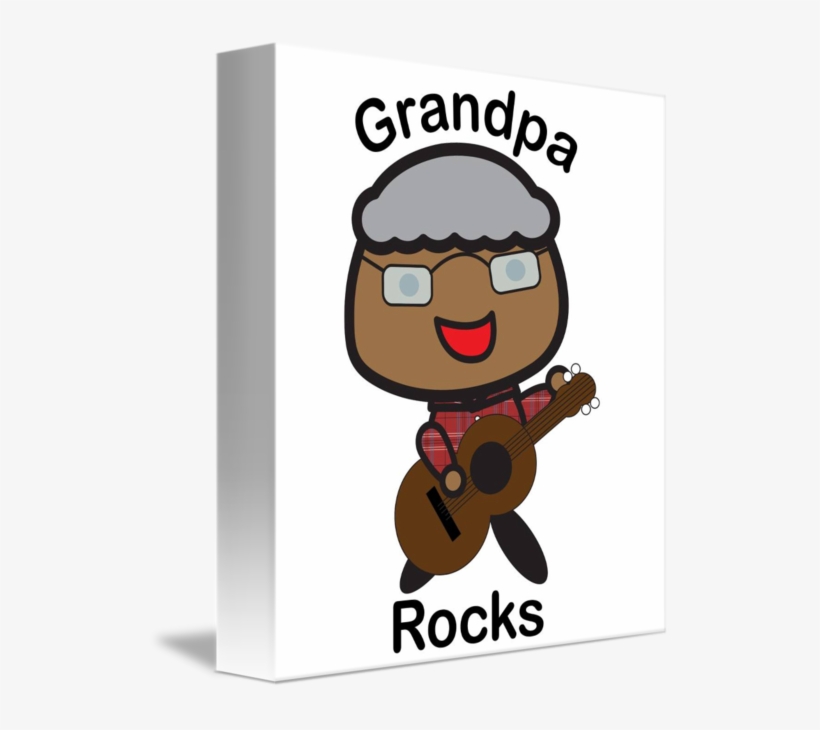"black Grandpa Rocks Guitar" By Valerie Waters, Cocoa - Grandpa Rocks ...