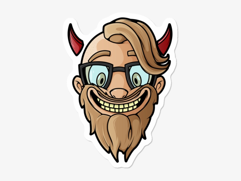 Holy Evil Sticker $3 - Cartoon PNG Image | Transparent PNG Free ...