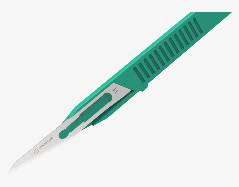 Long Pencil-like Handle - Ergonomic Surgical Scalpel PNG Image ...