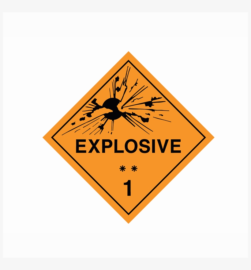 Brady Dangerous Goods Sign / Placard - Explosive Labels Dangerous Goods ...