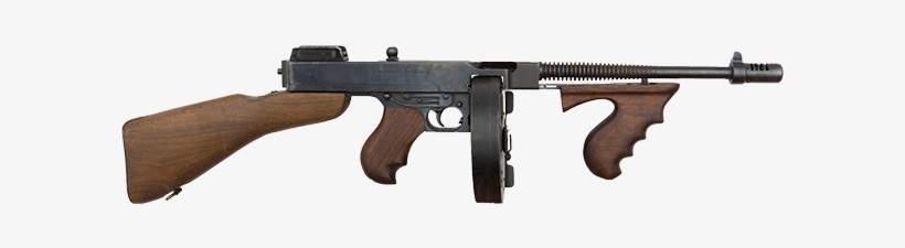 Thompson M1921 Sub Machine Gun Semi Automatic - Tommy Gun Silhouette ...