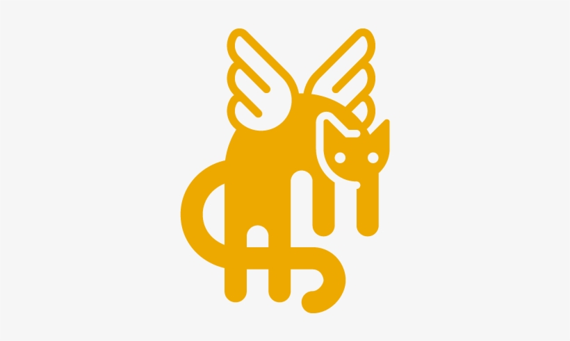 Flying Cat Logo PNG Image | Transparent PNG Free Download on SeekPNG