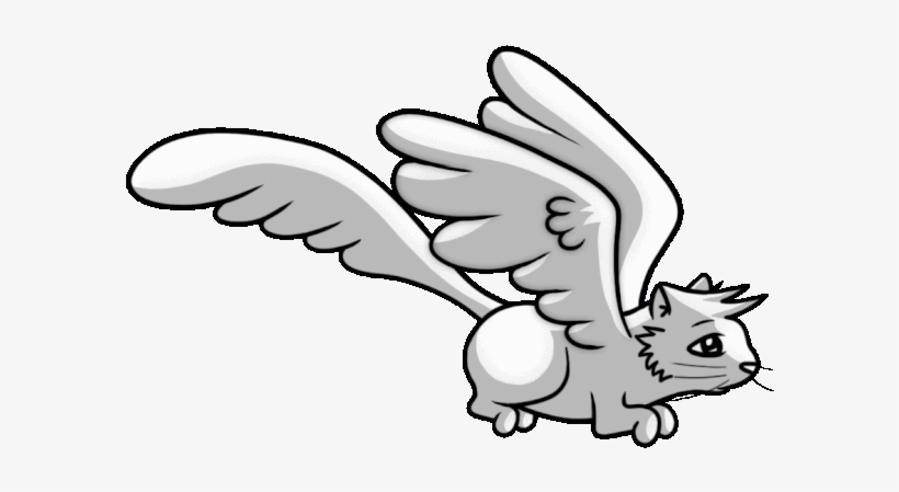 Download Updated 29 Jan - Cat With Wings Animated | Transparent PNG ...