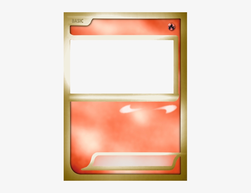 Download Pokemon Card Template Fire Transparent PNG Download SeekPNG