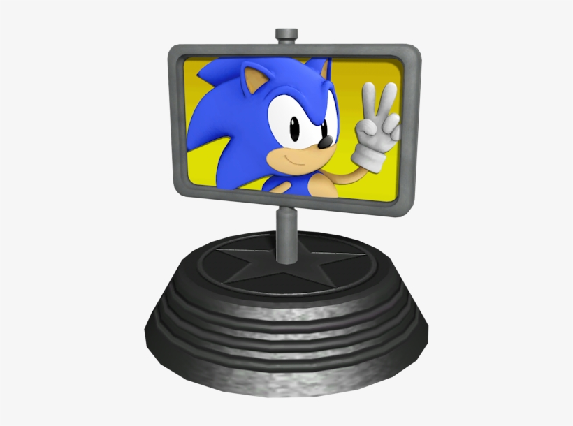 Sonic Generations Goal Plate Statue - Sonic Goal Plate Png PNG Image ...