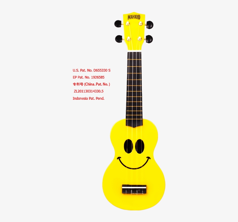 Model# - U-smile Yw - Yellow Smiley Face Ukulele PNG Image ...
