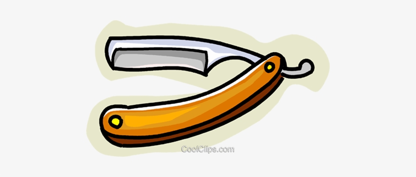 Straight Razor Royalty Free Vector Clip Art Illustration - Illustration ...