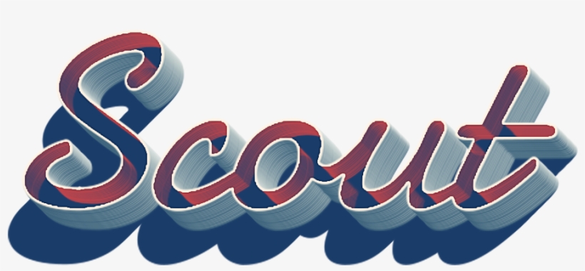 Scout 3d Letter Png Name - Calligraphy PNG Image | Transparent PNG Free ...