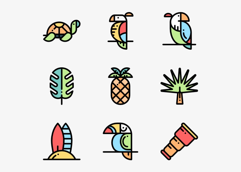 Download Tropical - Tropical Icons | Transparent PNG Download | SeekPNG