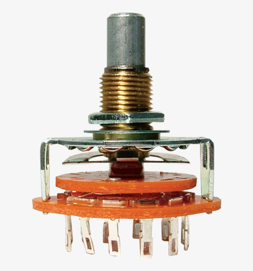 Rotary, 2 Poles, 6 Positions, ¼" Shaft, Mbb Image - Switch - Rotary, 2 ...