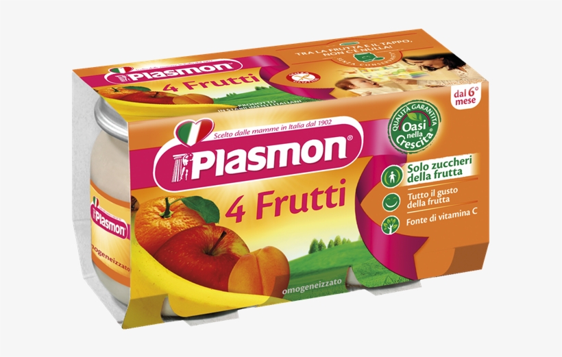 Plasmon Mixed Fruit Puree - Plasmon Omogeneizzati Mela PNG Image ...