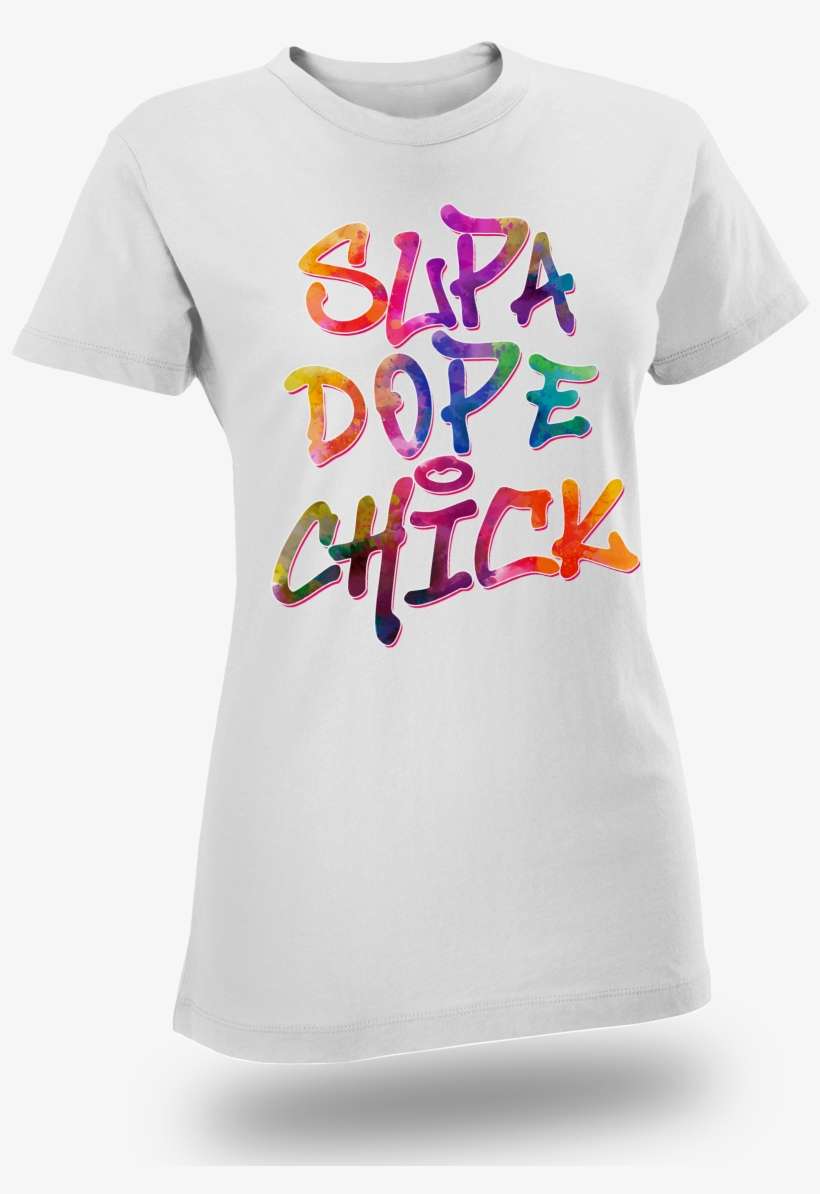 “supa Dope Chick” Graffiti T-shirt - Active Shirt PNG Image ...