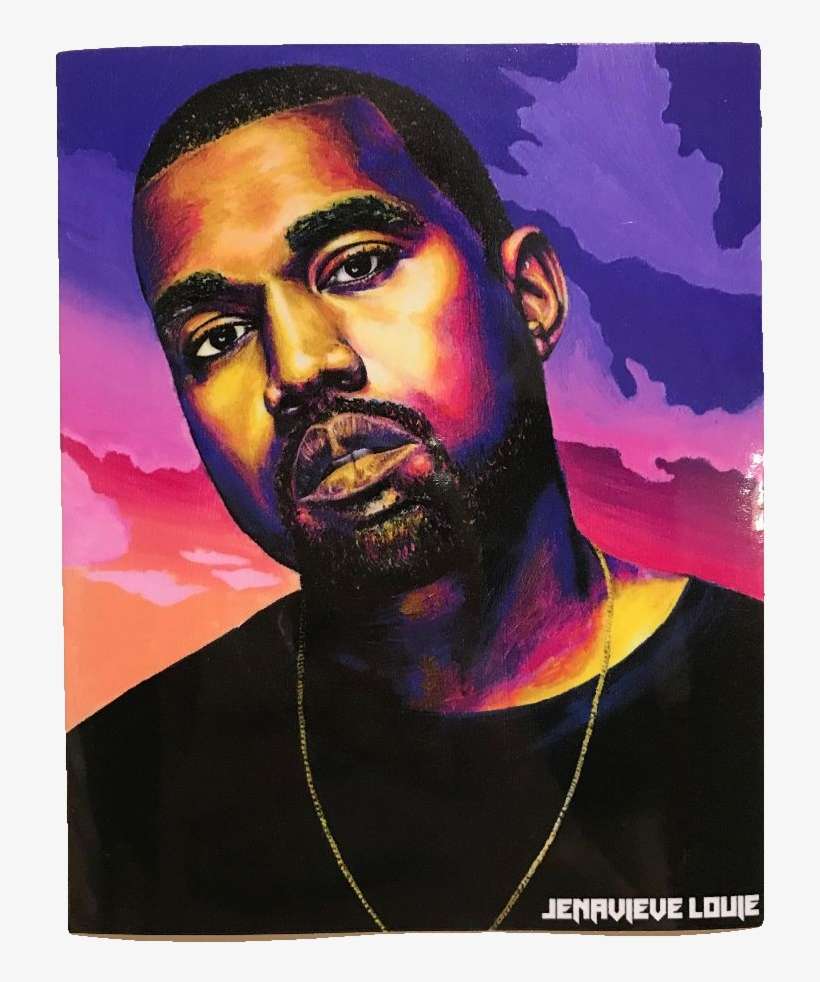 Image Of Kanye Sticker - Visual Arts PNG Image | Transparent PNG Free ...